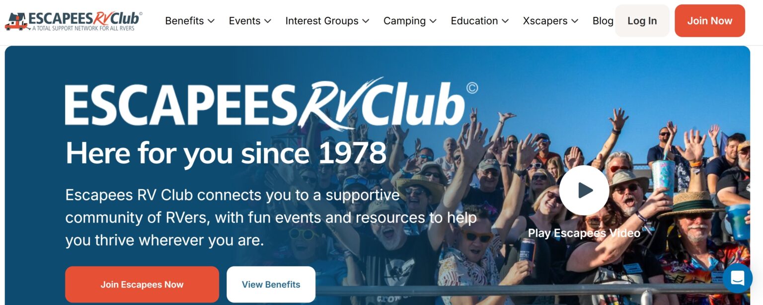Logging in to the Escapees Club – Florida SKP Resort